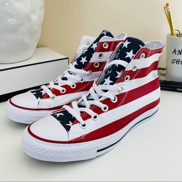 Converse | Shoes | Nwt Converse Chuck Taylor All Star American Flag ...